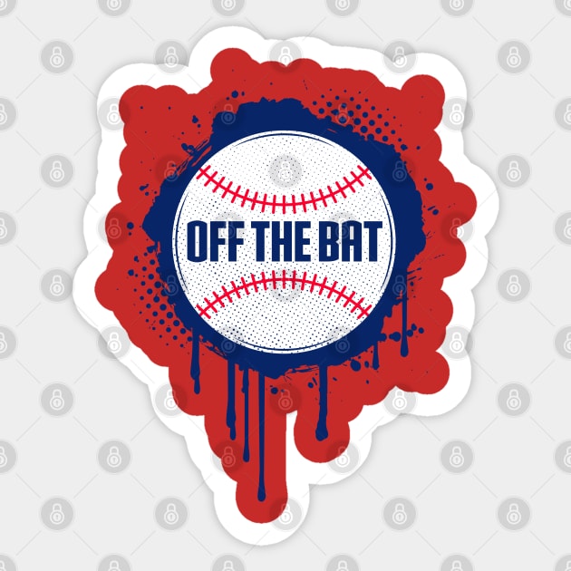 OTB Baseball Drip - Baseball - Sticker | TeePublic