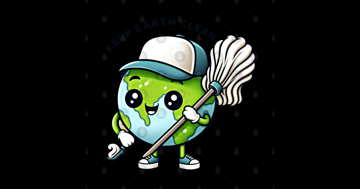 Keep Earth Clean, EARTH DAY design - Earth Day April 22 - Sticker ...