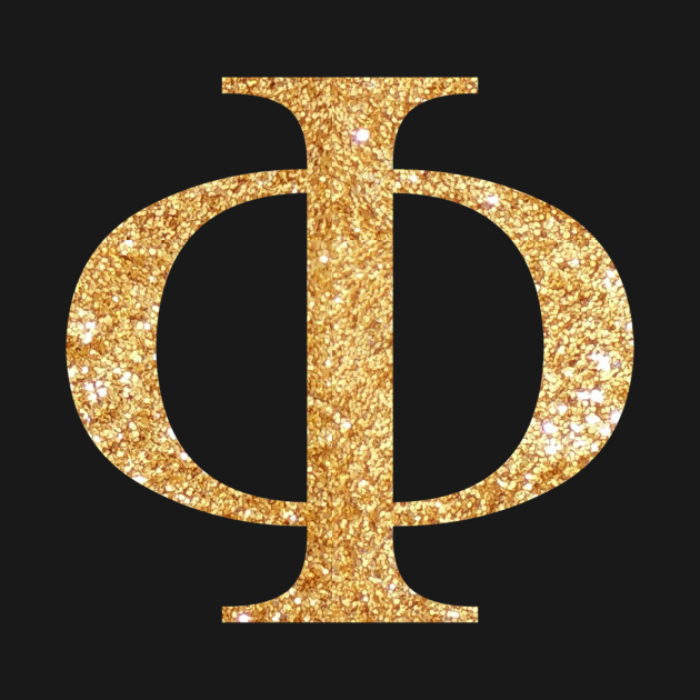 Golden Phi - Phi - T-Shirt | TeePublic