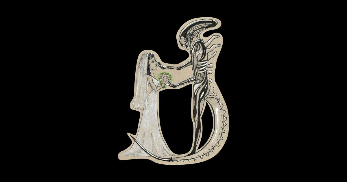 Alien Love - Alien - Sticker | TeePublic