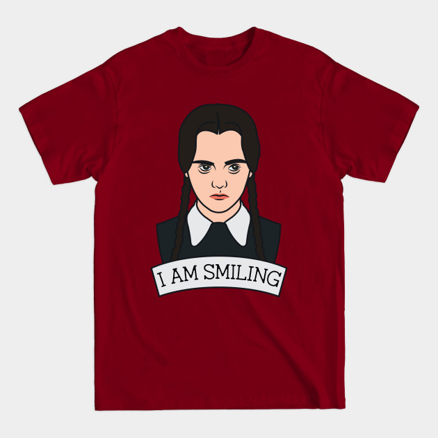 Wednesday Addams I Am Smiling - Wednesday Addams - T-Shirt Designed ...