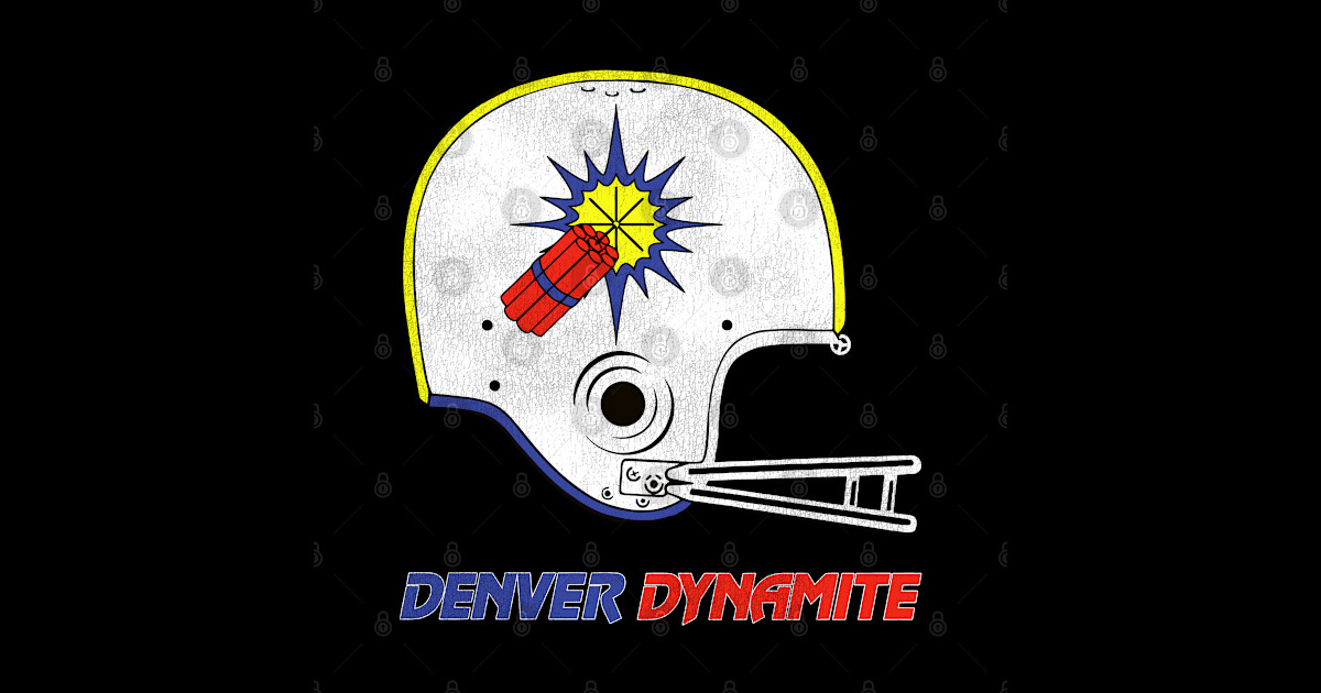 Defunct Denver Dynamite Football Team Helmet - Football - Posters and ...