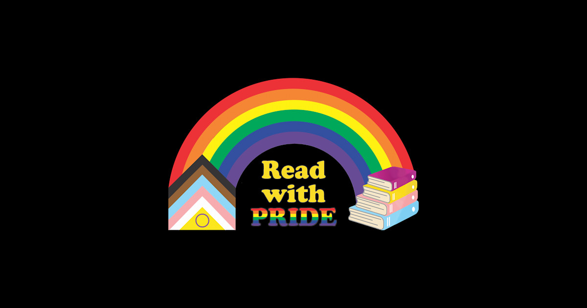 Inclusive Rainbow Read with Pride - Pride - Sticker | TeePublic