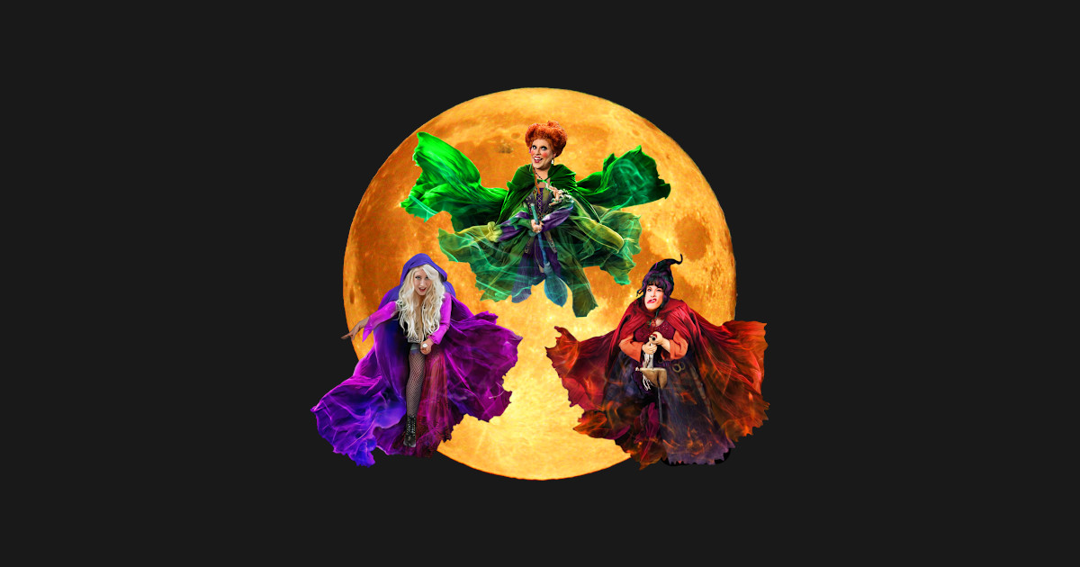 Sisters flying - Sanderson Sisters - T-Shirt | TeePublic