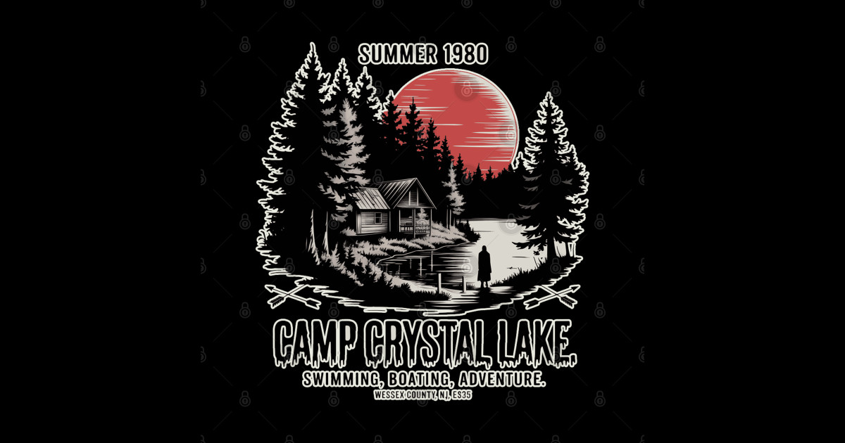 Camp Crystal Lake - Camp Crystal Lake - Sticker | TeePublic