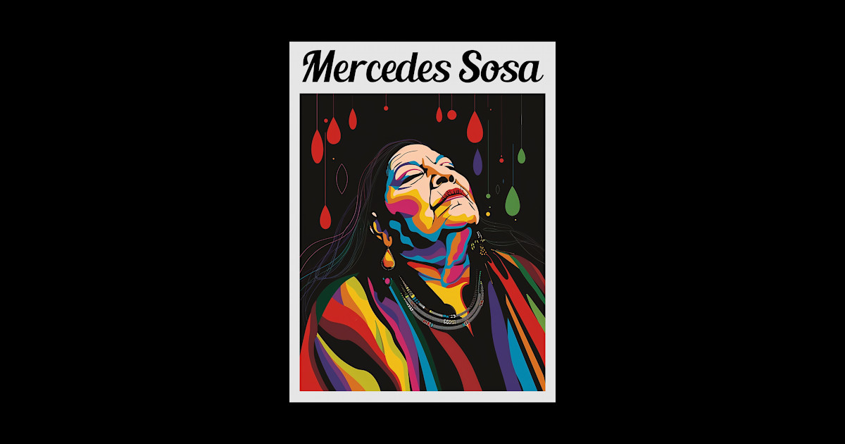 MERCEDES SOSA MUSICIAN - Mercedes Sosa Musician - Sticker | TeePublic