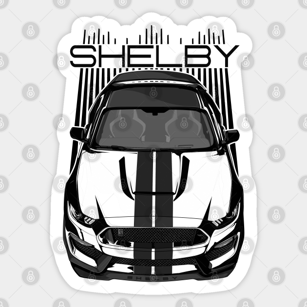 Mustang Shelby GT350 R - Dark Transparent/Multi Color - Gt350 - Sticker ...