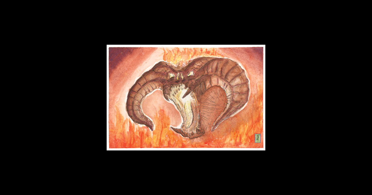 Flame of Udun - Balrog - Sticker | TeePublic