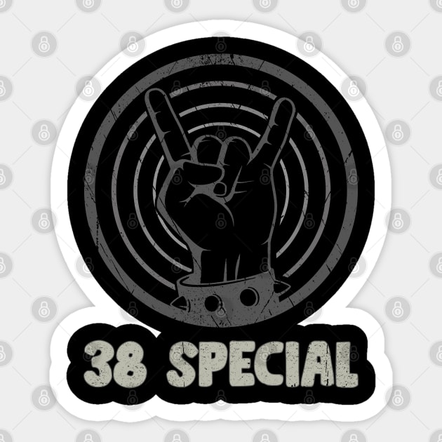 38 Special ||| Circle Vintage - 38 Special - Sticker | TeePublic