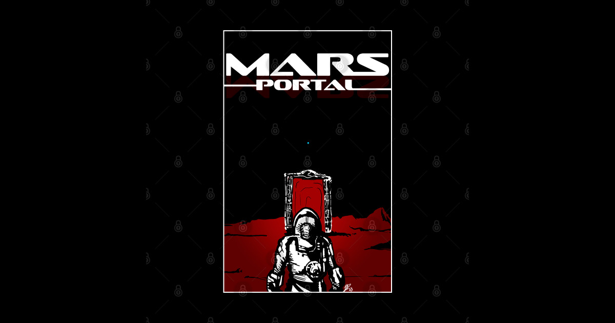 Mars Portal - Sci Fi - Sticker | TeePublic
