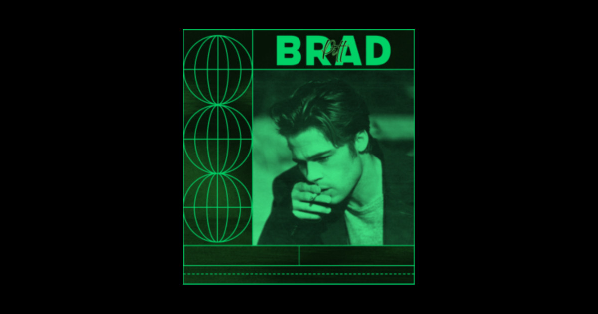Brad Pitt Bootleg Vintage - Brad Pitt - Sticker | TeePublic