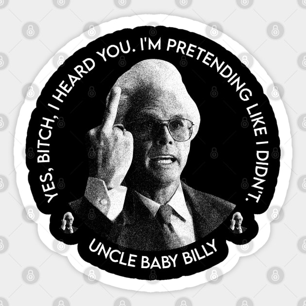 BABY BILLY MEME WHITE - Baby Billy Meme - Sticker | TeePublic
