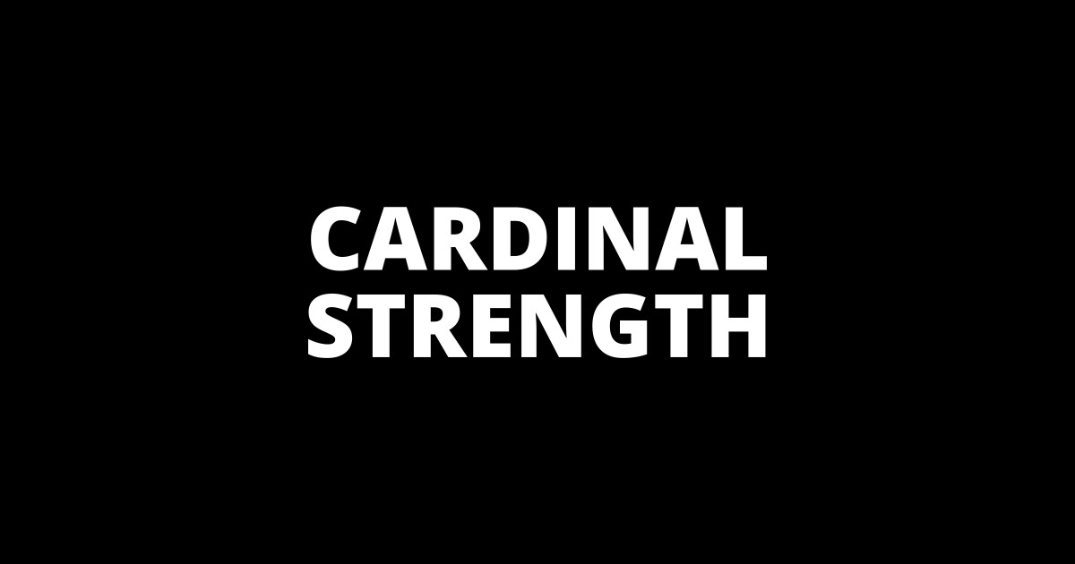 Cardinal Strength - Archcity - Sticker | TeePublic