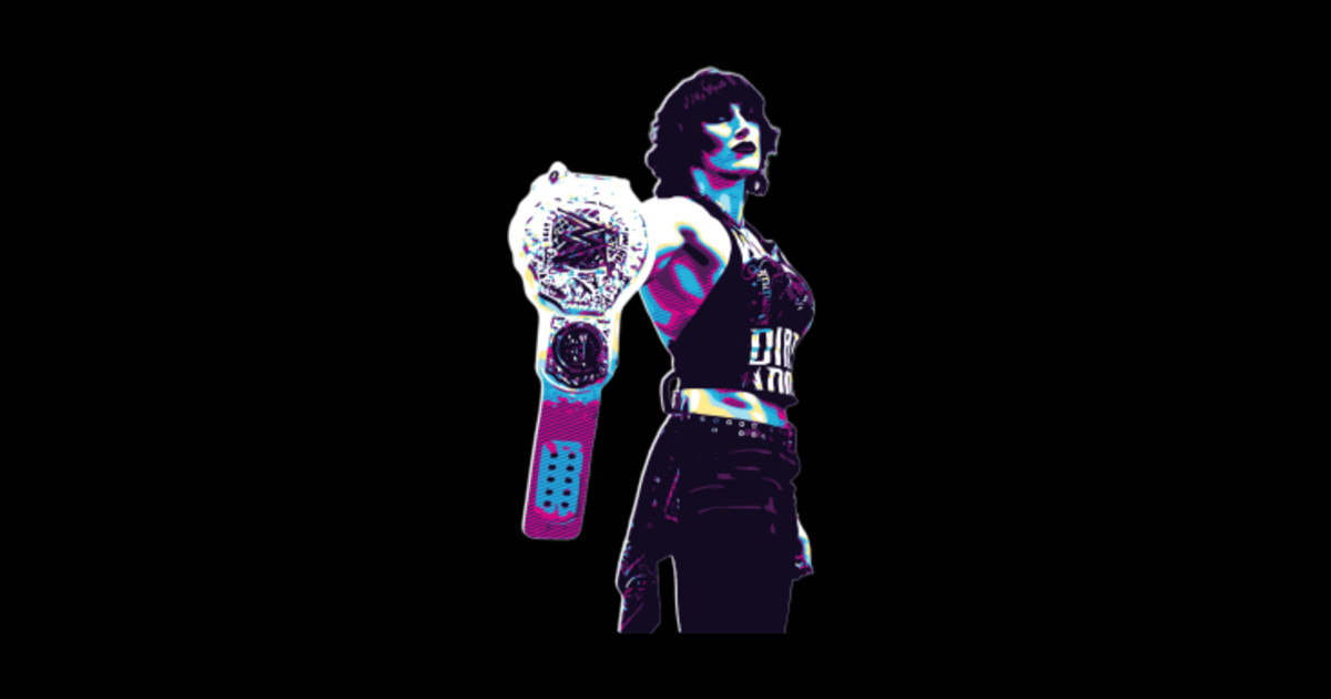 Rhea Ripley Retro - Rhea Ripley - Sticker | TeePublic
