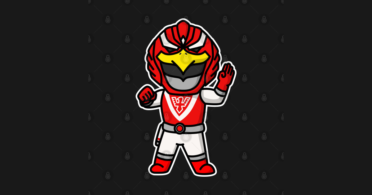 Red Falcon Choujuu Sentai Liveman Chibi Style Kawaii - Super Sentai - T ...