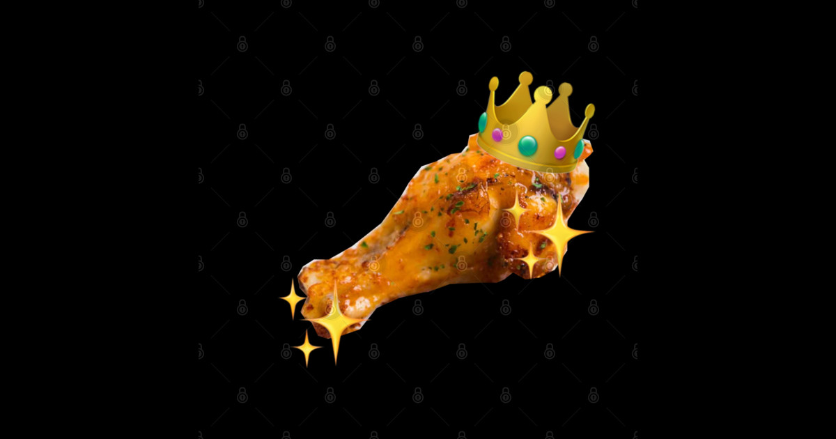Wing King - Chicken Wing - Sticker | TeePublic
