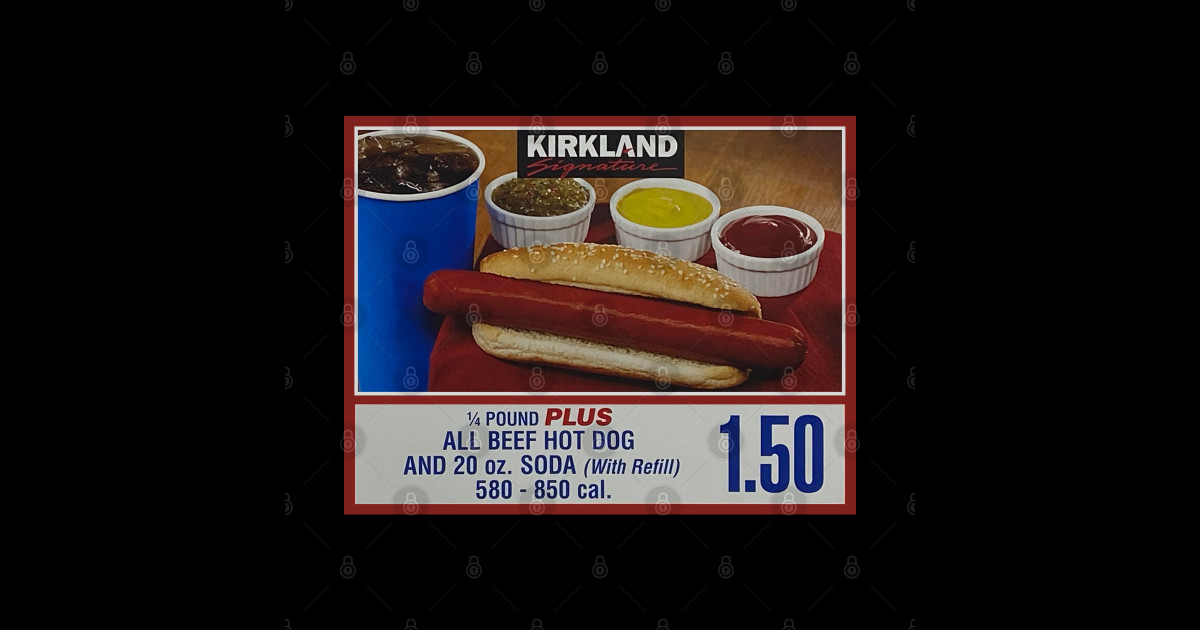 Kirkland Signature Hot Dog (Costco) - Costco - Sticker | TeePublic