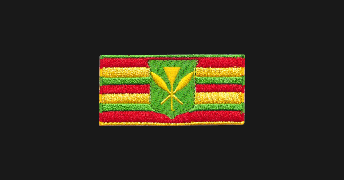 Native Hawaiian Flag Patch - Native Hawaiian Flag Patch - T-Shirt ...
