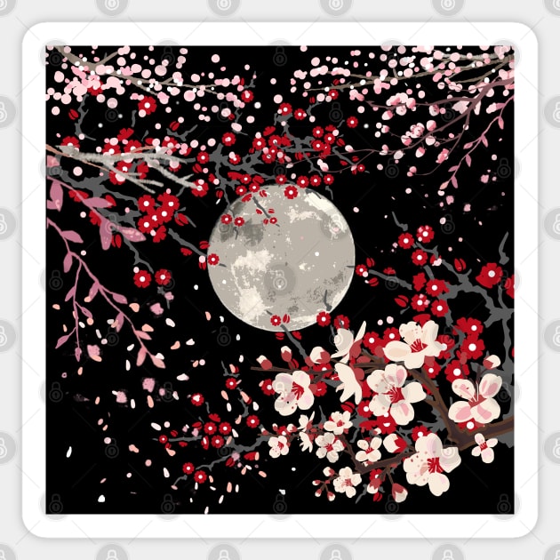 cherry blossom tree - Cherry Blossom Tree - Sticker | TeePublic