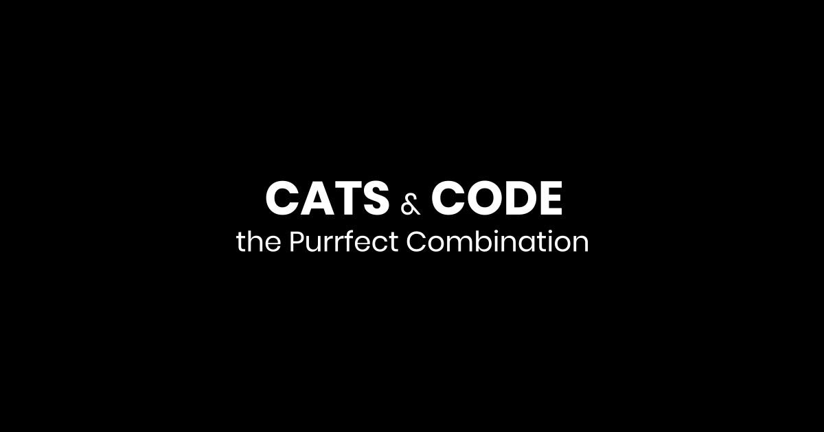 Cats and Code - the Purrfect Combination - Coding - Sticker | TeePublic