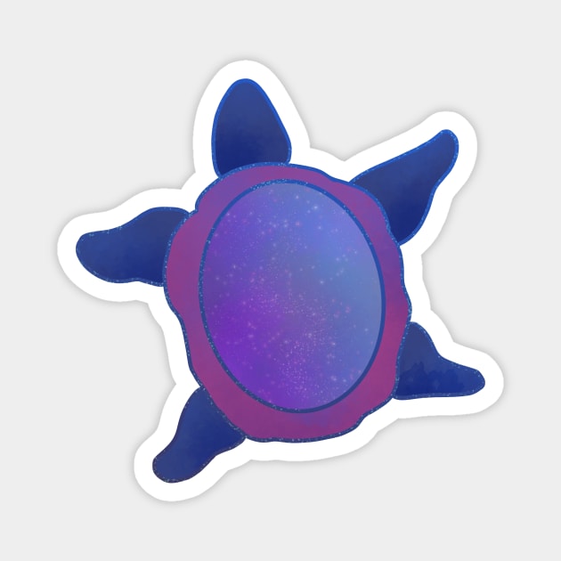 Pride Flag Space Turtle Bisexual Flag - Lgbt Pride Month - Magnet ...