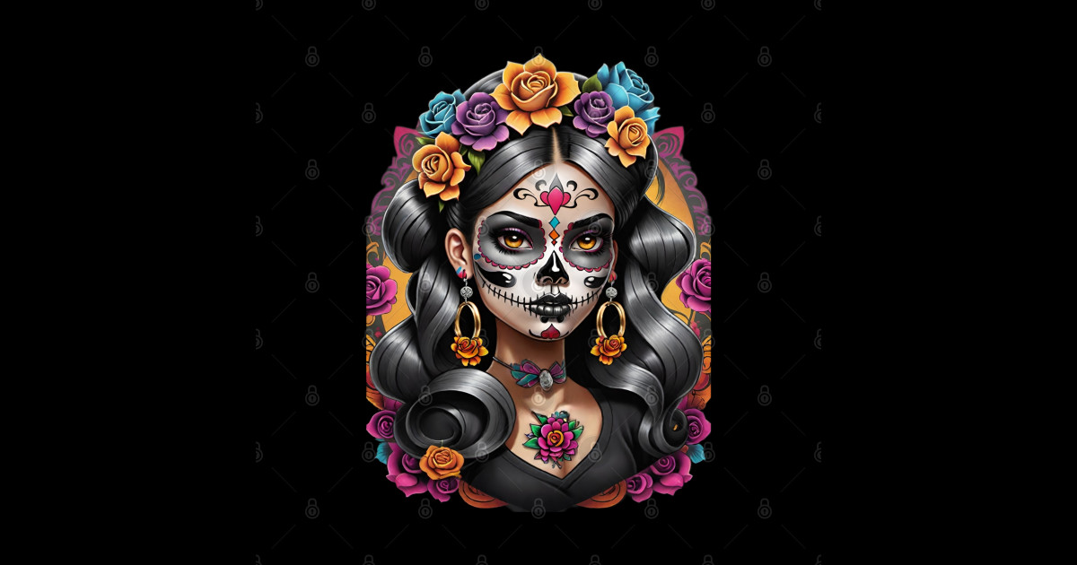 Catrina Dia De Los Muertos - Catrina - Posters and Art Prints | TeePublic
