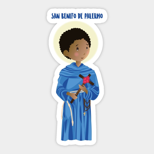 San Benito de Palermo - San Benito - Sticker | TeePublic