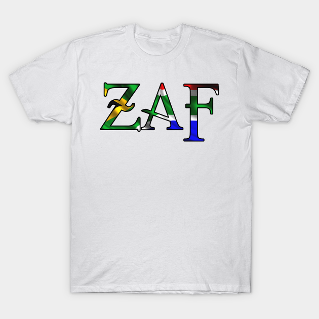 South Africa South African flag ZAF - South Africa - T-Shirt | TeePublic