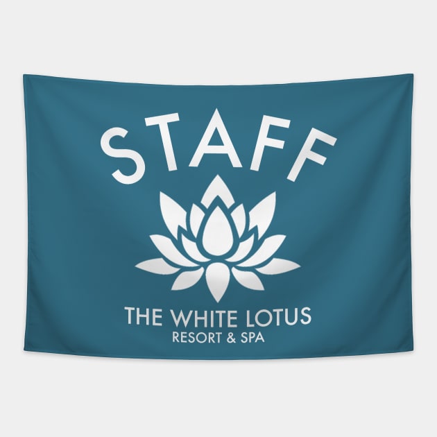 White Lotus Staff - The White Lotus - Tapestry | TeePublic