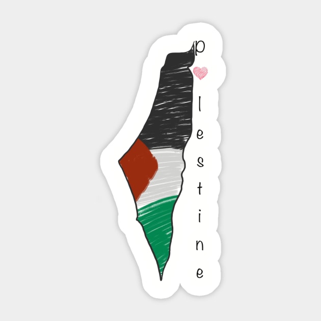 Palestine Map - Palestine - Sticker | TeePublic