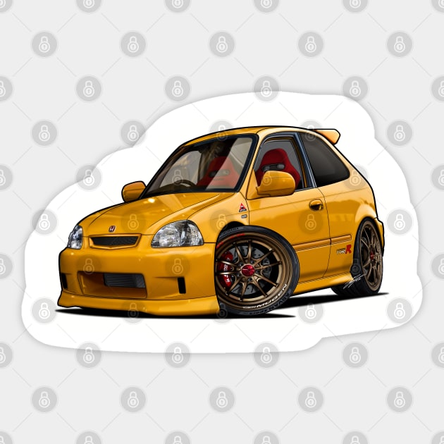 Honda CIVIC Type-R - Honda Civic Type R - Sticker | TeePublic