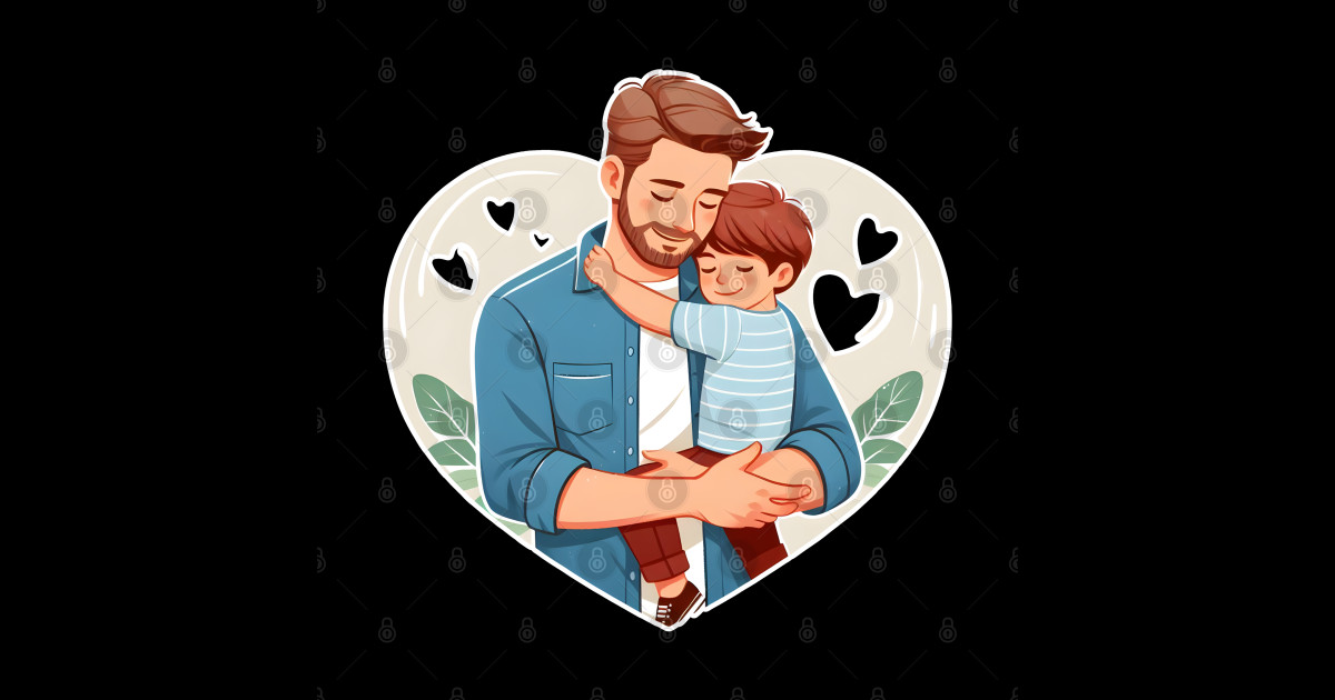 Father and Son - Happy Fathers Day - Dad and Son - Fathers Day ...