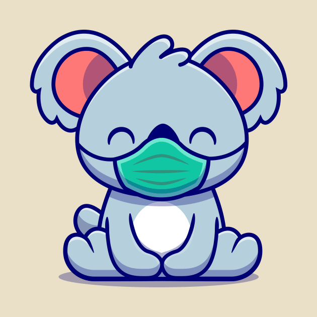 Cute Koala Wearing Mask - Pandemic - T-Shirt | TeePublic