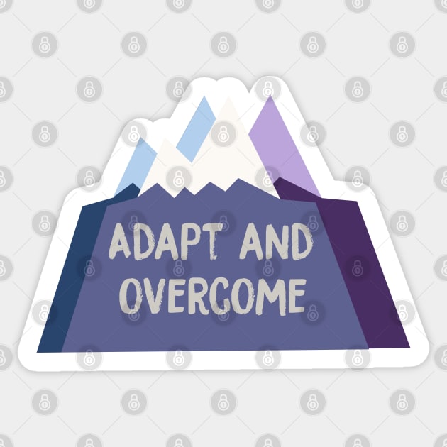 Adapt and Overcome - Marine - Sticker | TeePublic
