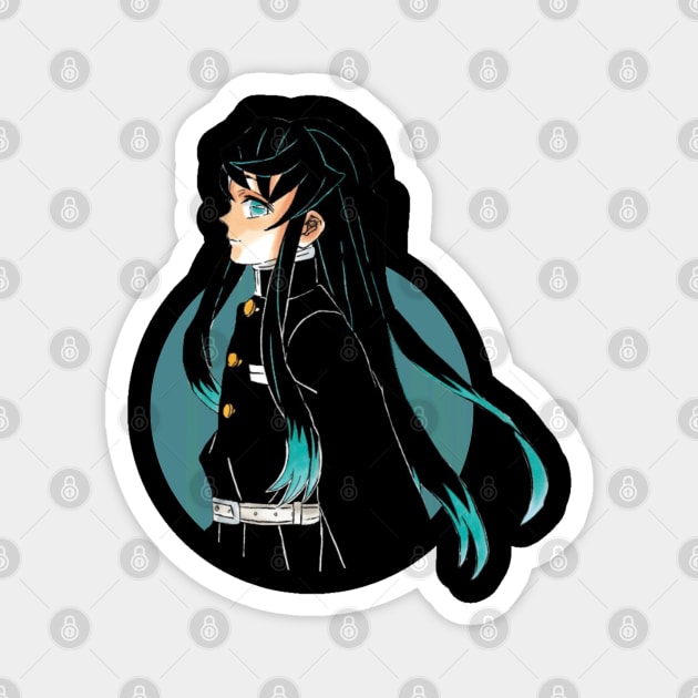 mist hashira sword - Muichiro - Magnet | TeePublic