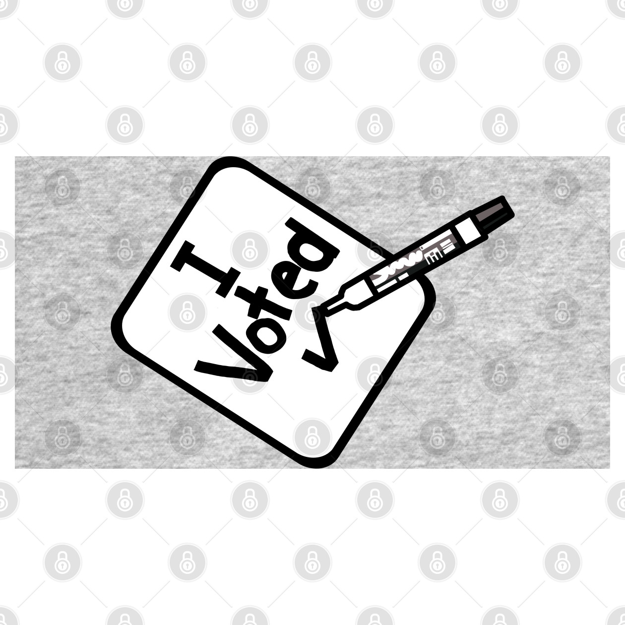 I Voted Sign with Marker Pen - I Voted - T-Shirt | TeePublic