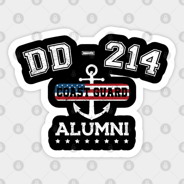 DD-214 US Coast Guard Alumni - Coast Guard Alumni - Sticker | TeePublic