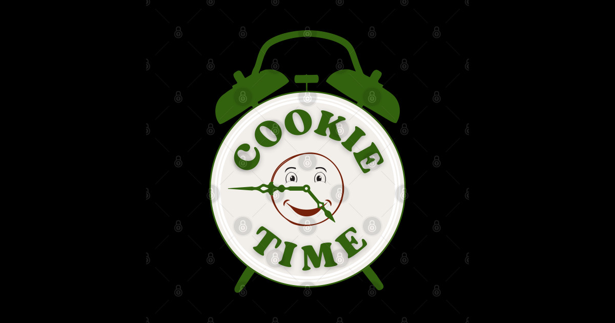 Friends Cookie Time clock - Cookie Time - Sticker | TeePublic