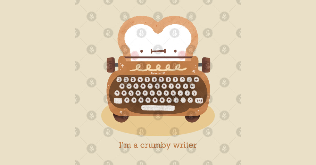 Toast Typewriter - Writer - T-Shirt | TeePublic