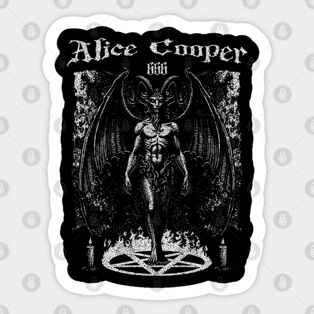 Baphomet Like Alice Cooper - Indie Rock - Sticker | TeePublic