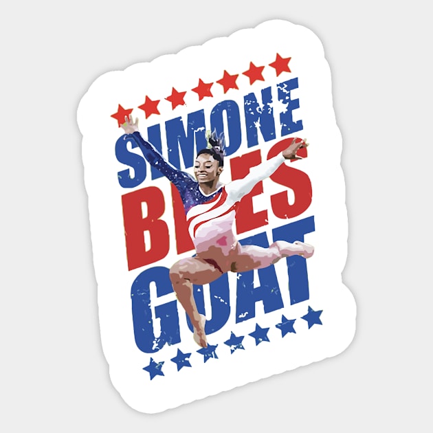 Simone Biles Goat - Simone Biles - Sticker | TeePublic