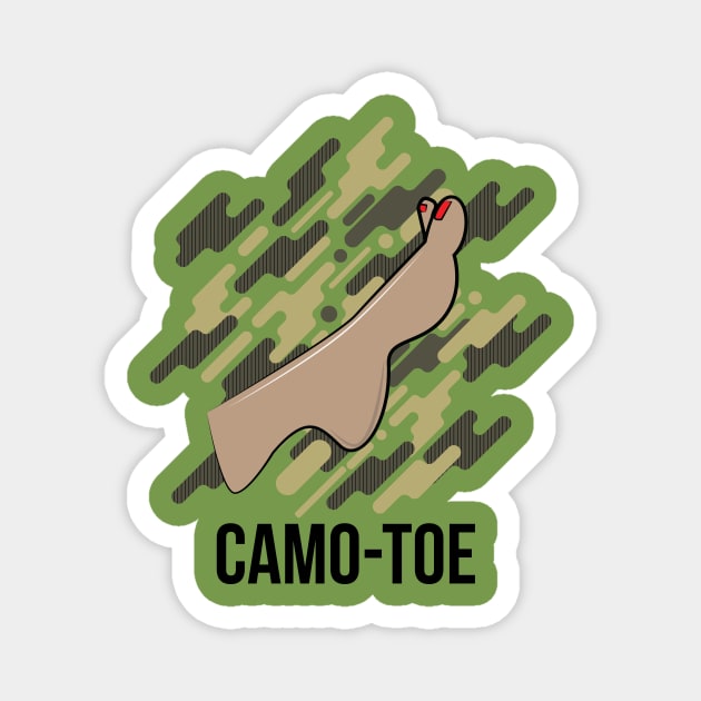 Camo-Toe - Camo Toe - Magnet | TeePublic