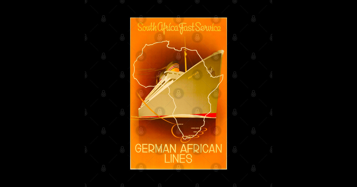 Vintage Travel - German African Lines - Vintage Travel German African ...