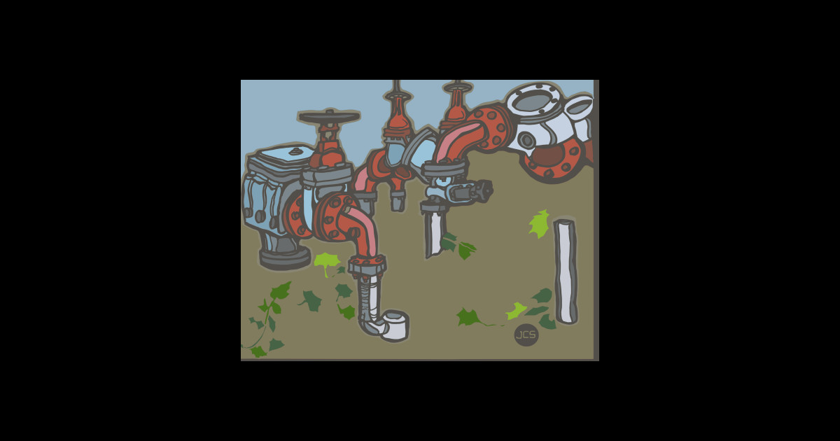 City Pipes - City Water Pipes - Sticker | TeePublic