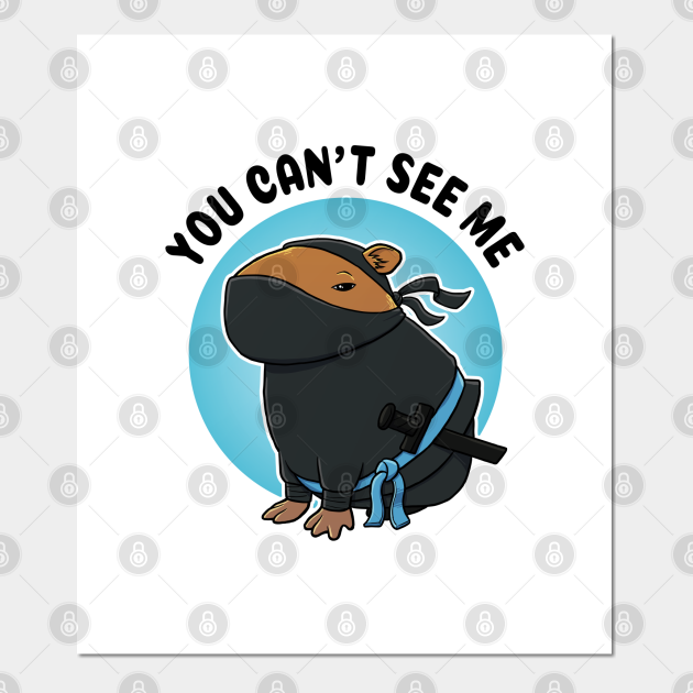 You can't see me Capybara Ninja - Funny Ninja - Posters and Art Prints ...