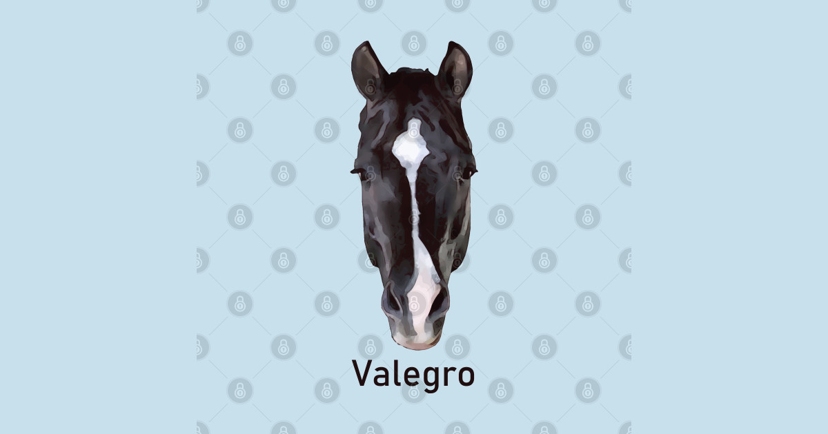 Valegro Face Marking with Name - Valegro - T-Shirt | TeePublic