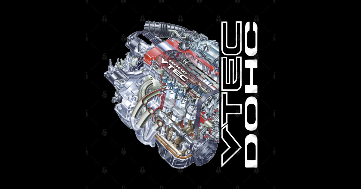 Honda VTEC DOHC Engine - Vtec Dohc - Sticker | TeePublic