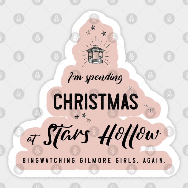 Christmas at Stars Hollow. - Gilmore Girls - Sticker | TeePublic