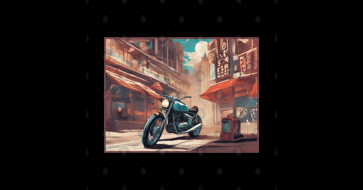 Vintage Cafe racer 50s vibe motorcycle - Cafe Racer Motorcycle ...