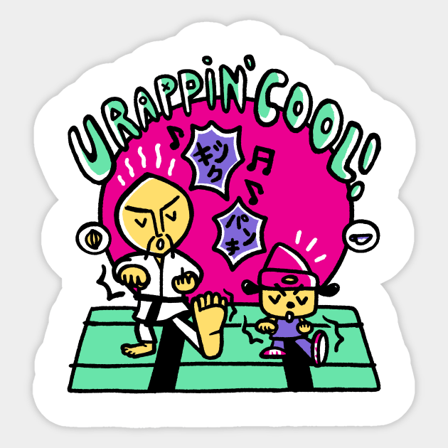 U rappin cool - Parappa - Sticker | TeePublic